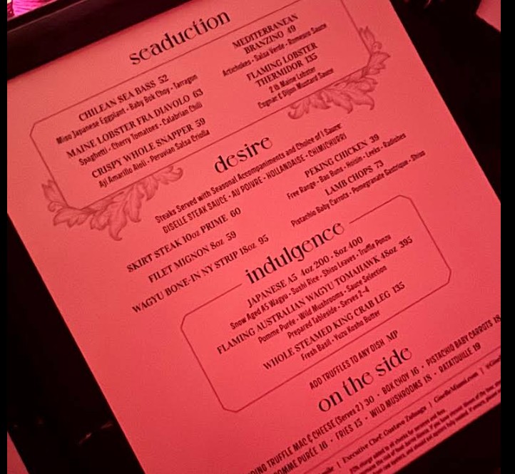 What's on the Menu at Giselle Miami?